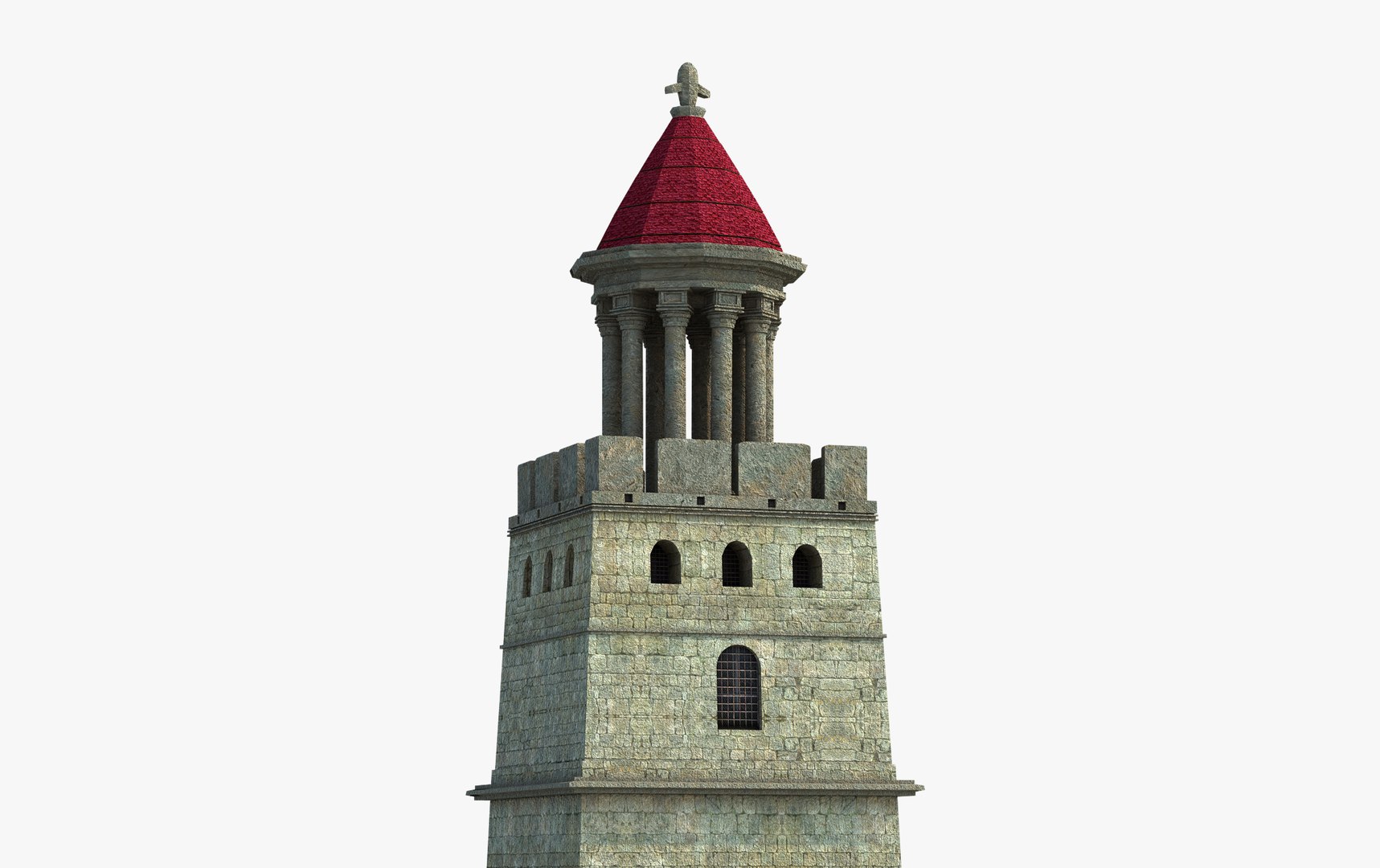 Fantasy Red Guard Tower 3D model - TurboSquid 1727074