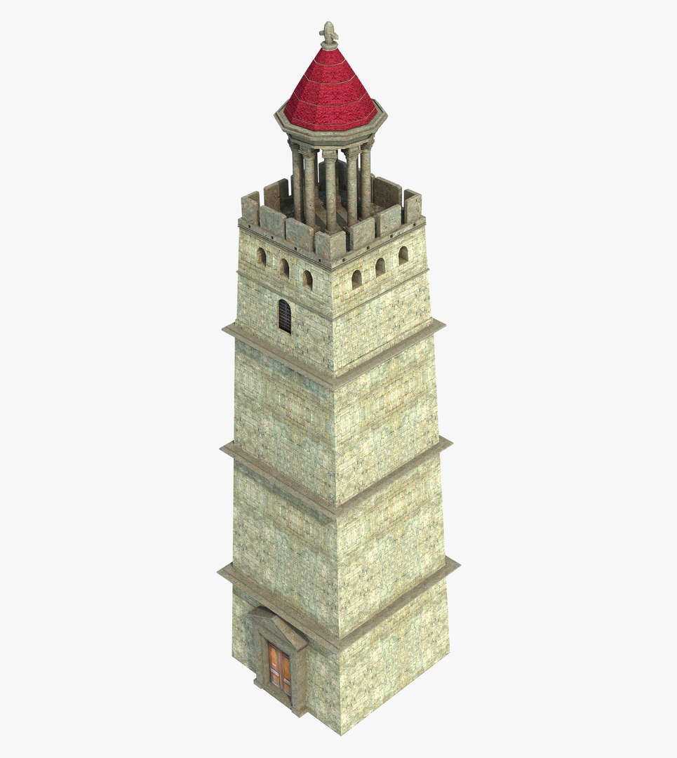 Fantasy Red Guard Tower 3D model - TurboSquid 1727074