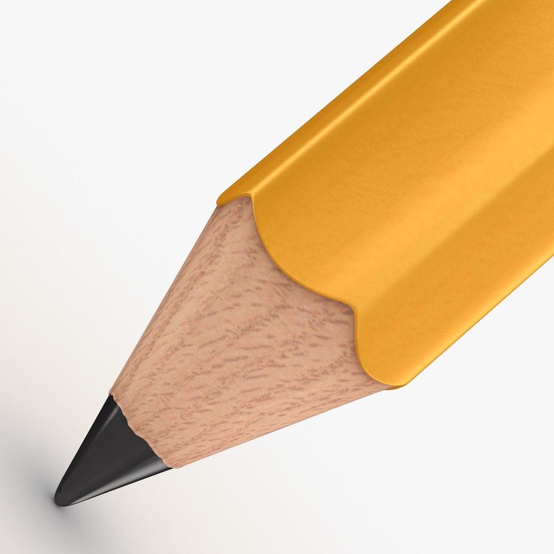 3D Realistic Pencil 3 - TurboSquid 1168423