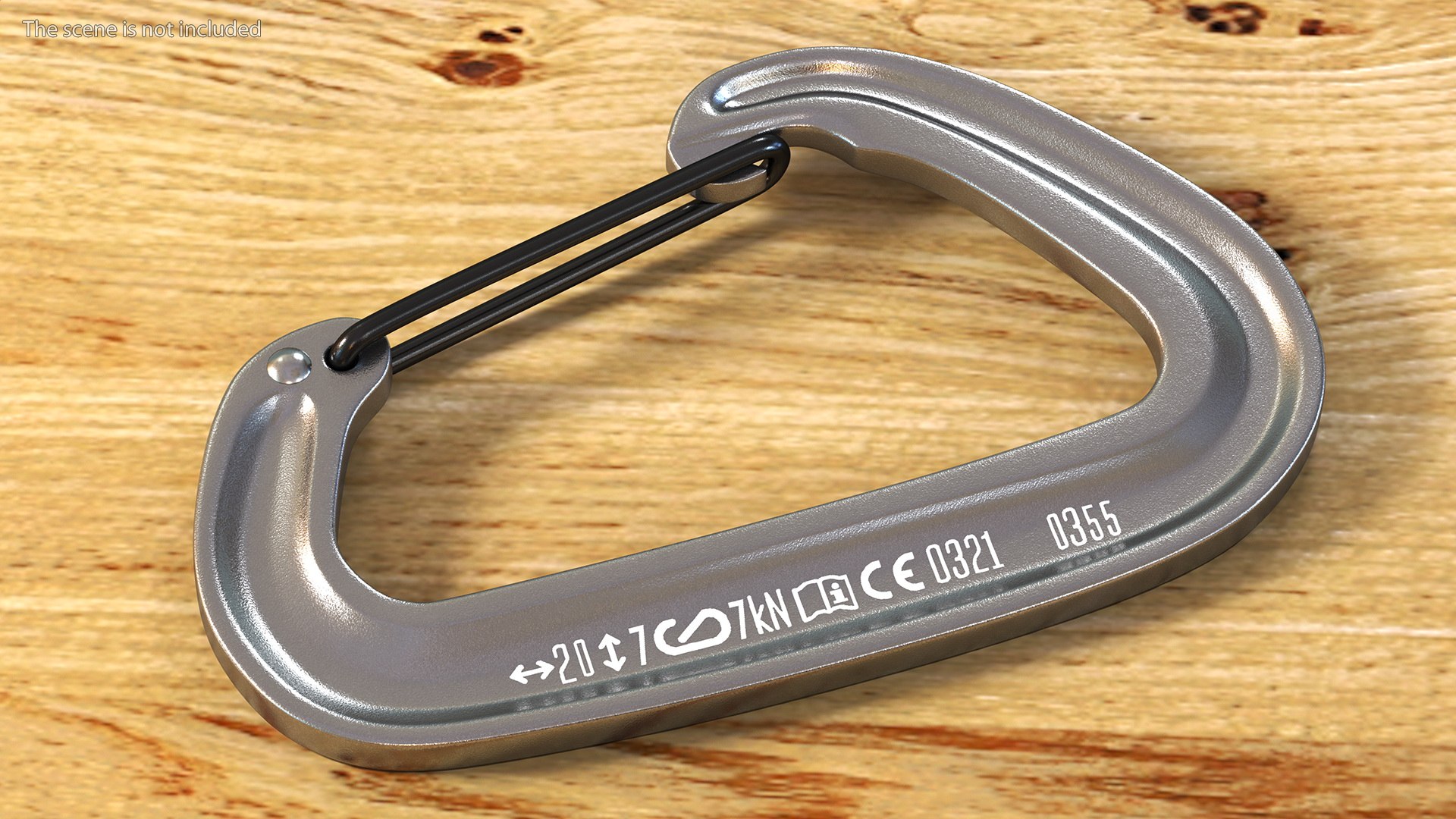 Black Diamond MiniWire Carabiner Closed Grey 3D Model - TurboSquid 1836546