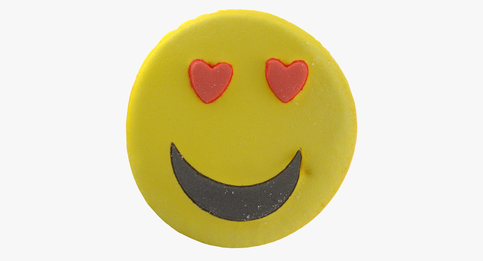 3D Cookie Smiling Face with Heart Eyes 01 model - TurboSquid 1818850