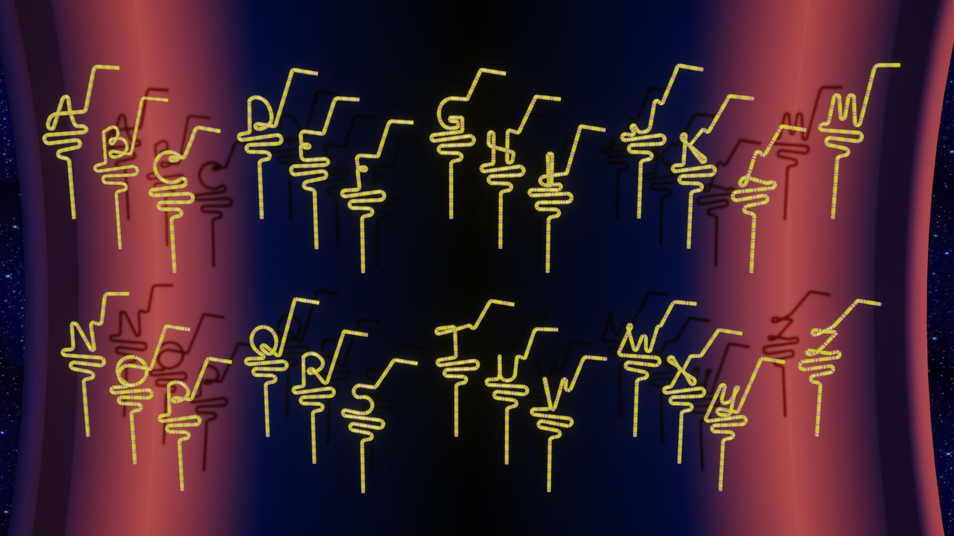 3D Crazy Straw Letter N - TurboSquid 1801301