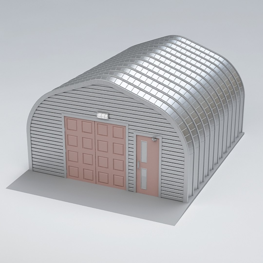 hangar warehouse 3d model