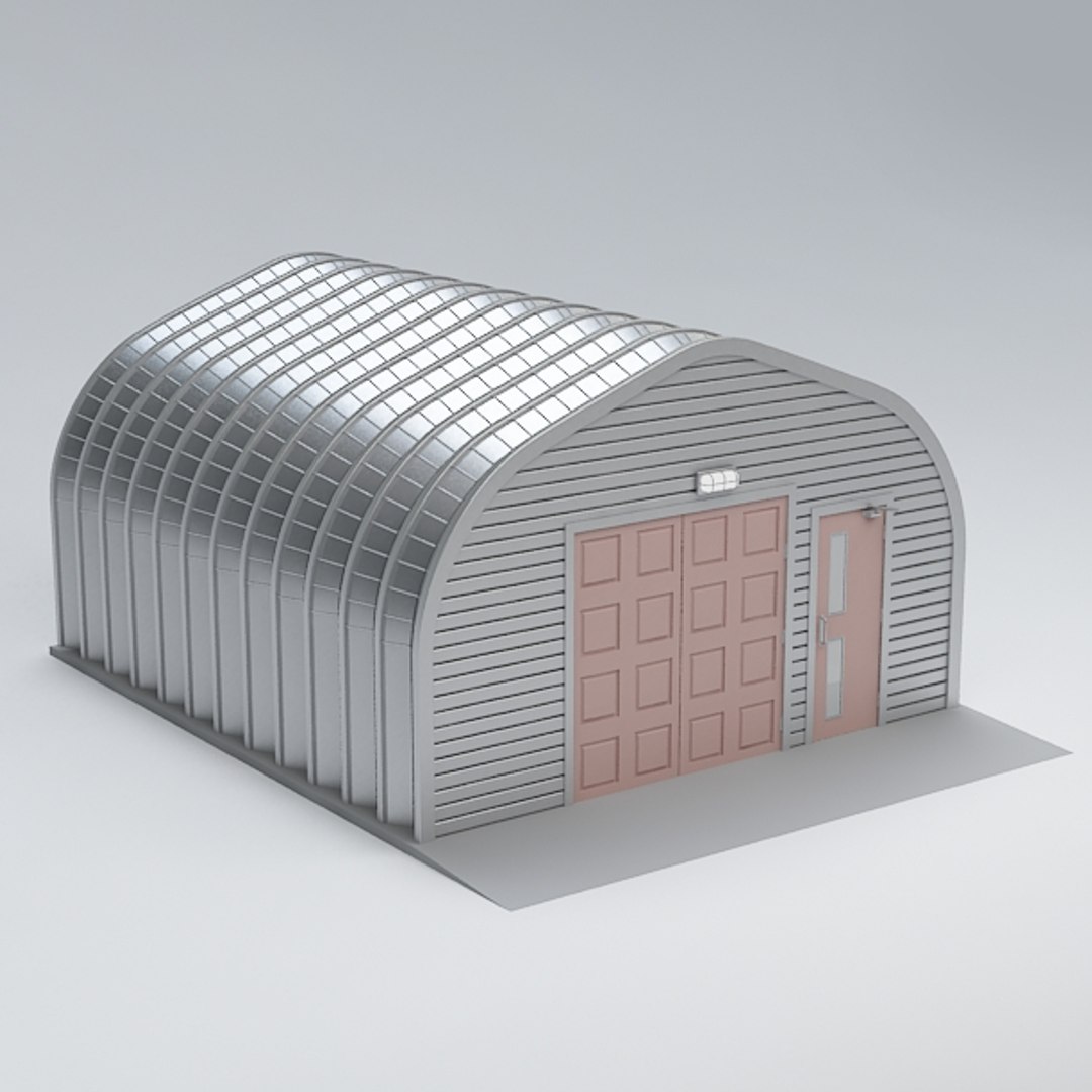 hangar warehouse 3d model