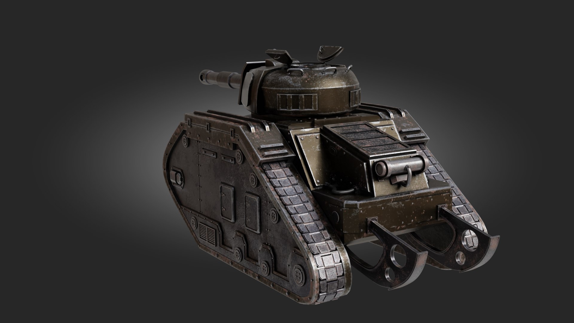WWI Tank High Quality PBR 3D Model 3D Model - TurboSquid 2285164