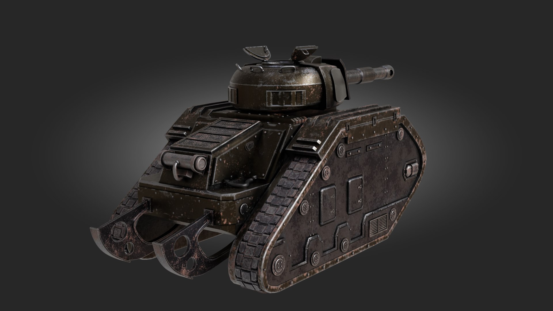 WWI Tank High Quality PBR 3D Model 3D Model - TurboSquid 2285164