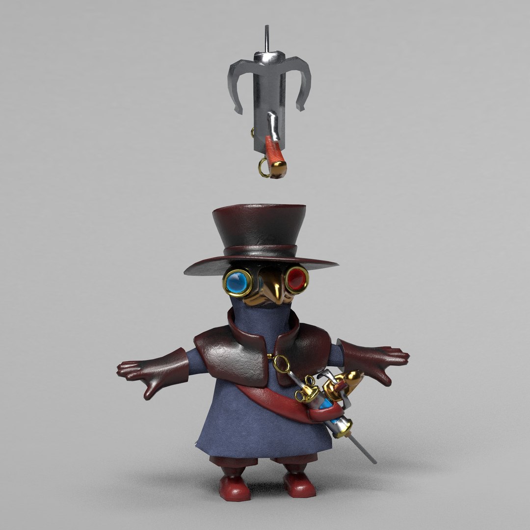 3D plague doctor character - TurboSquid 1696512