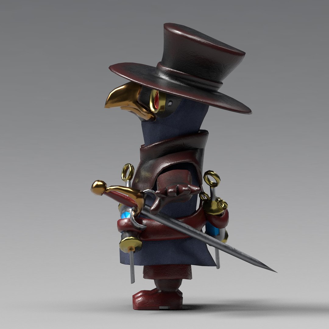 3D plague doctor character - TurboSquid 1696512