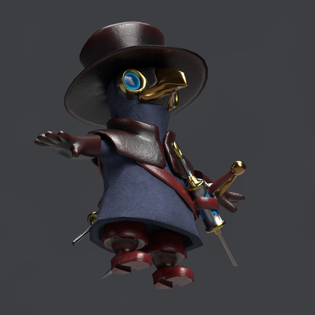 3D plague doctor character - TurboSquid 1696512