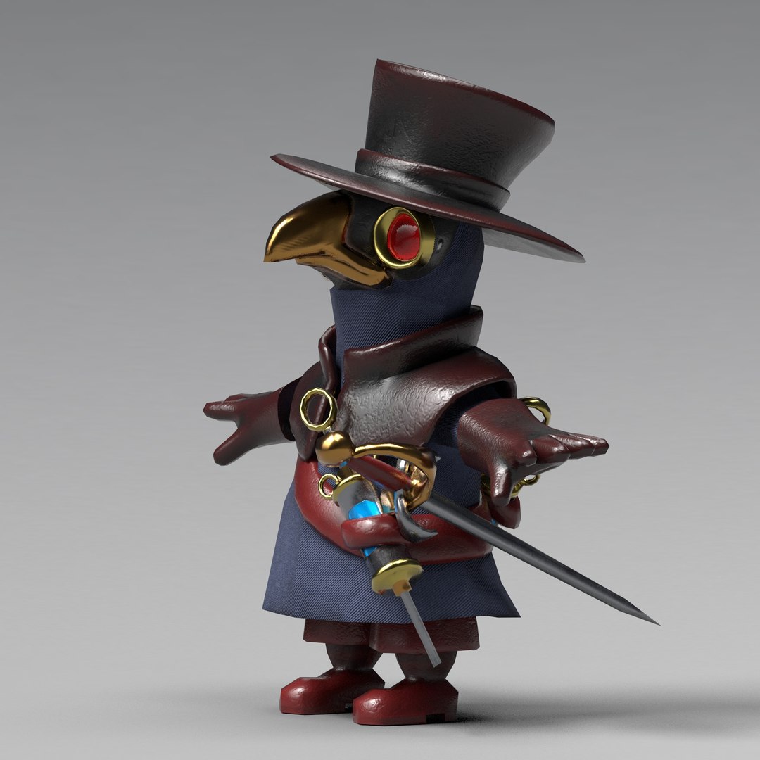 3D plague doctor character - TurboSquid 1696512