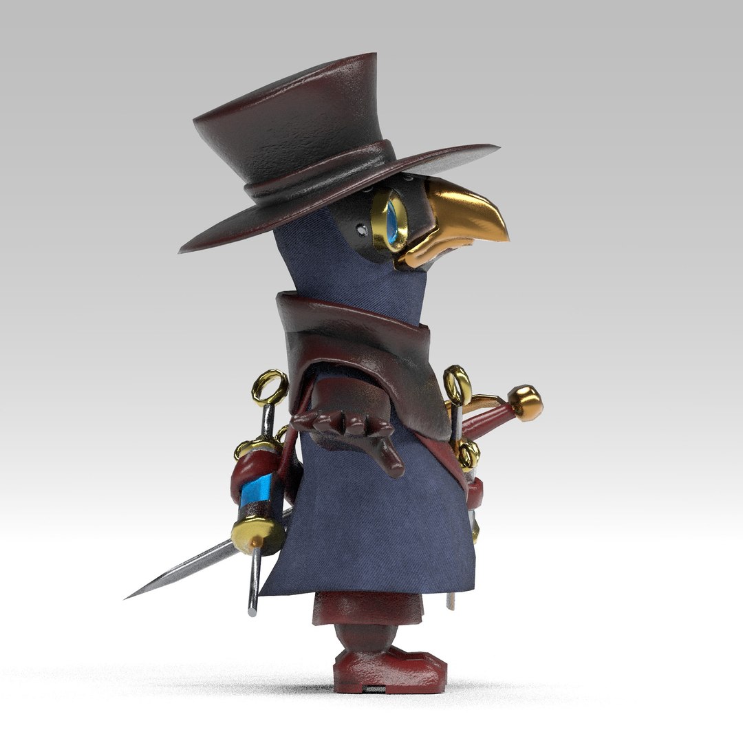 3D plague doctor character - TurboSquid 1696512