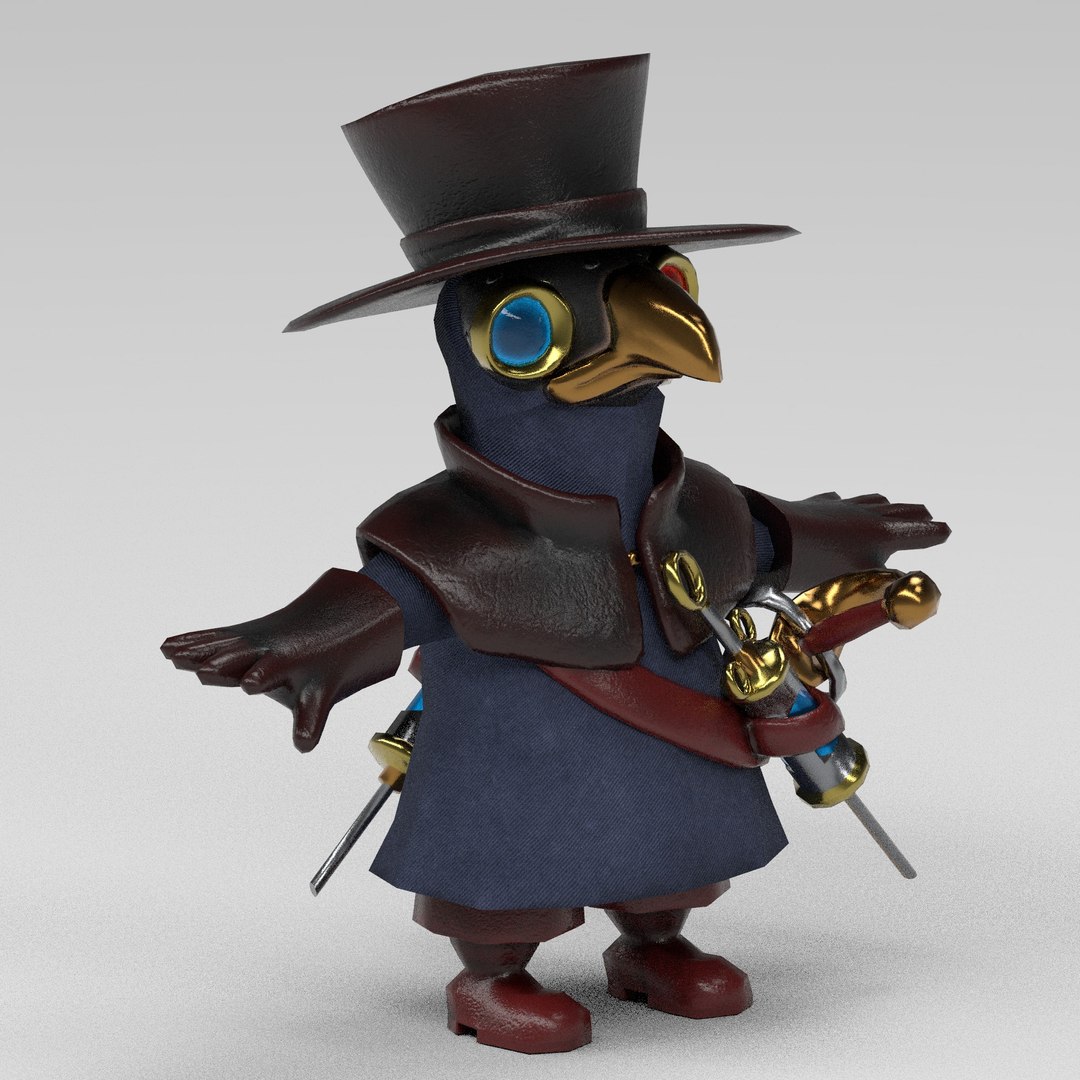 3D plague doctor character - TurboSquid 1696512