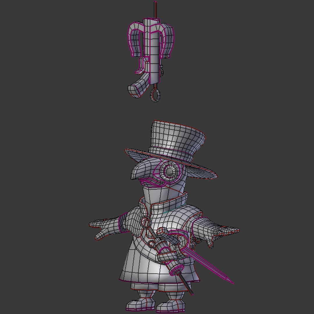 3D plague doctor character - TurboSquid 1696512