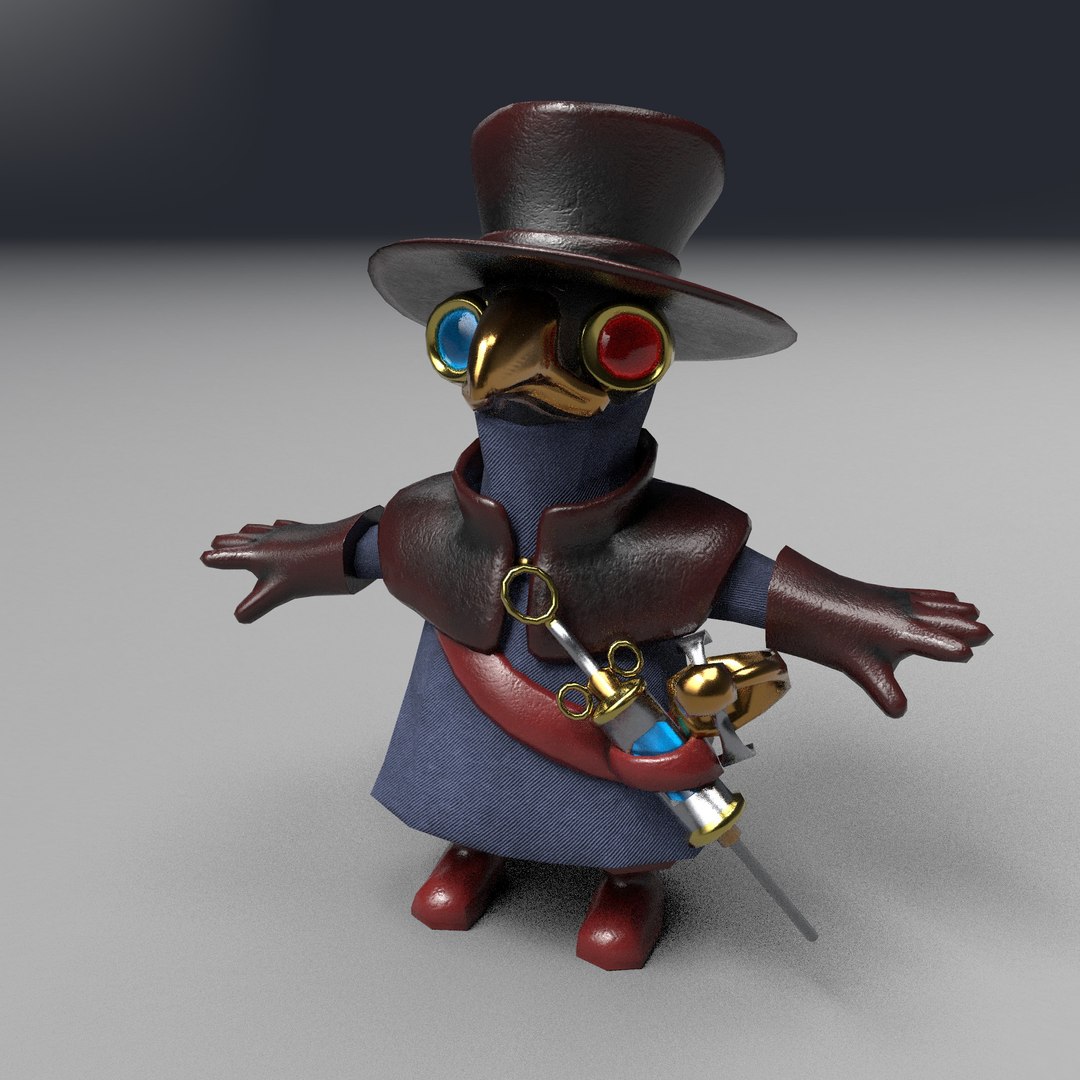 3D plague doctor character - TurboSquid 1696512