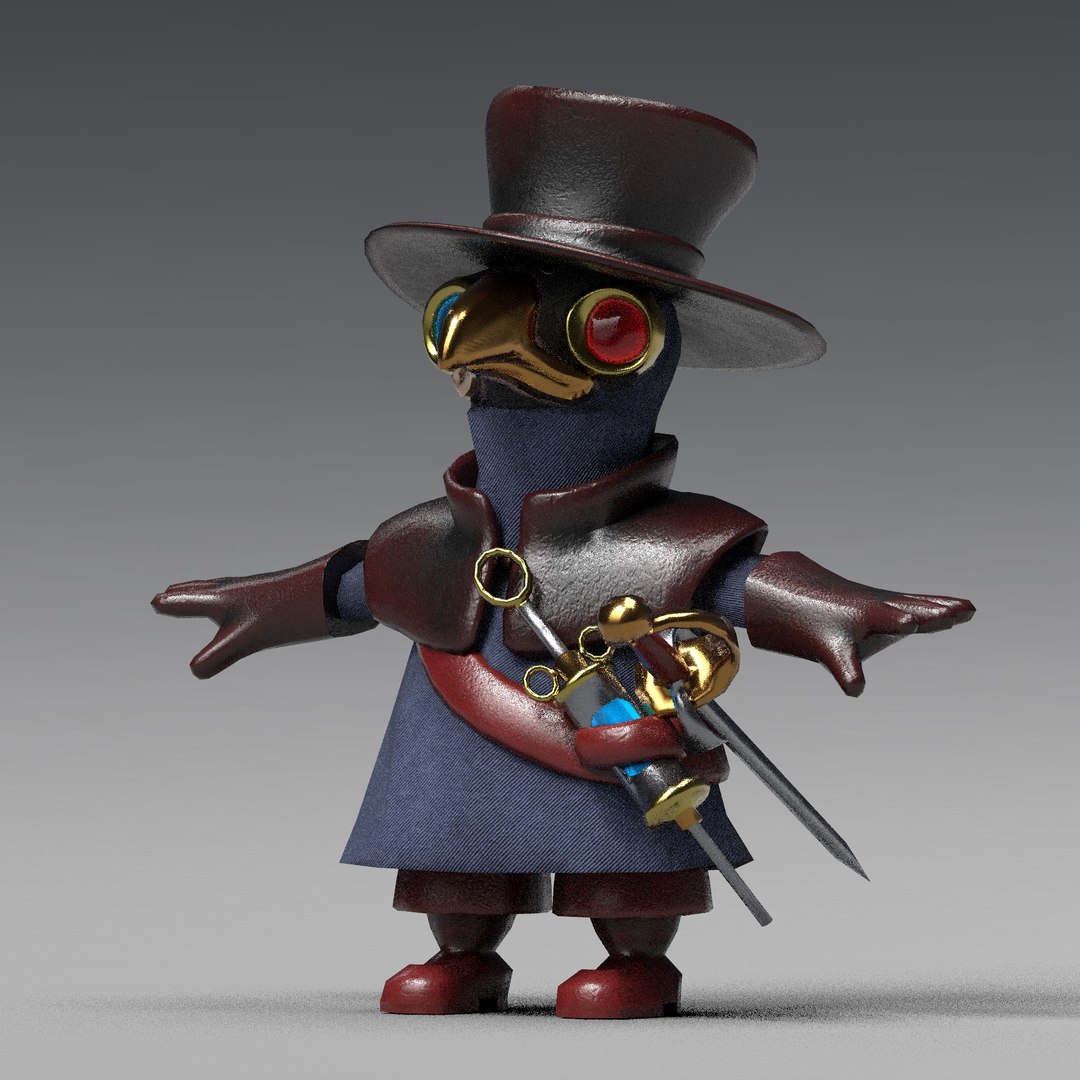 3D plague doctor character - TurboSquid 1696512