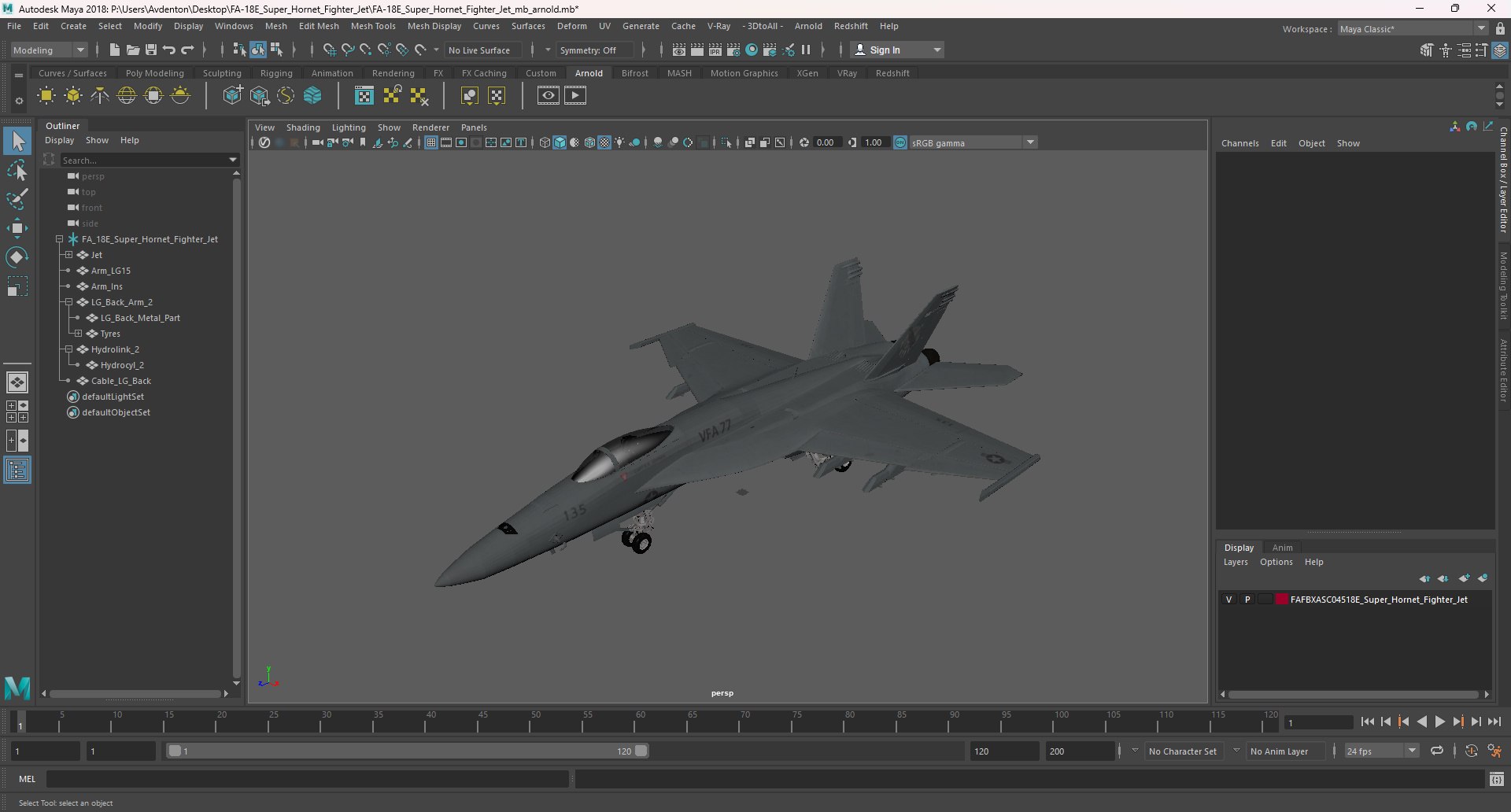 FA-18E Super Hornet Fighter Jet 3D - TurboSquid 2389998
