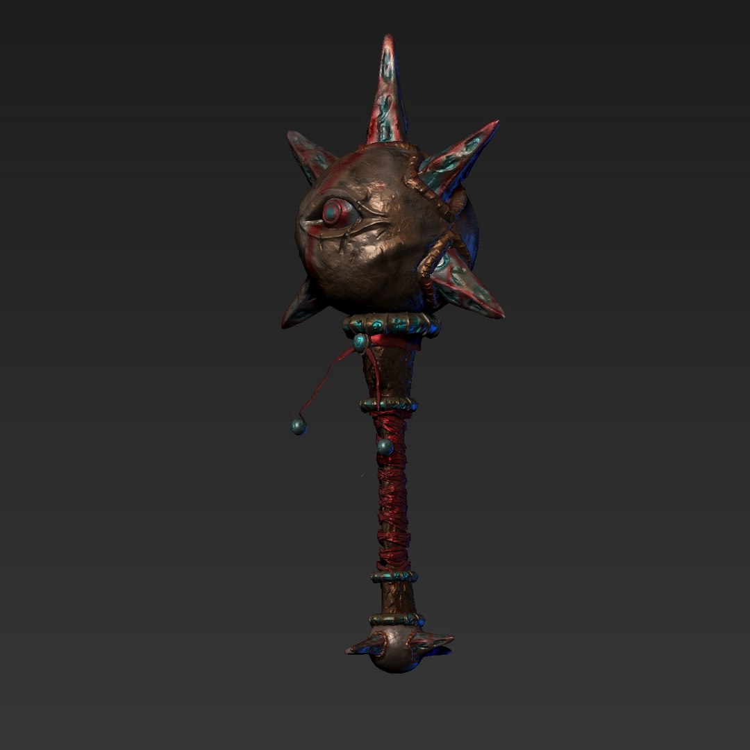 3D Staff Spike - TurboSquid 1179326