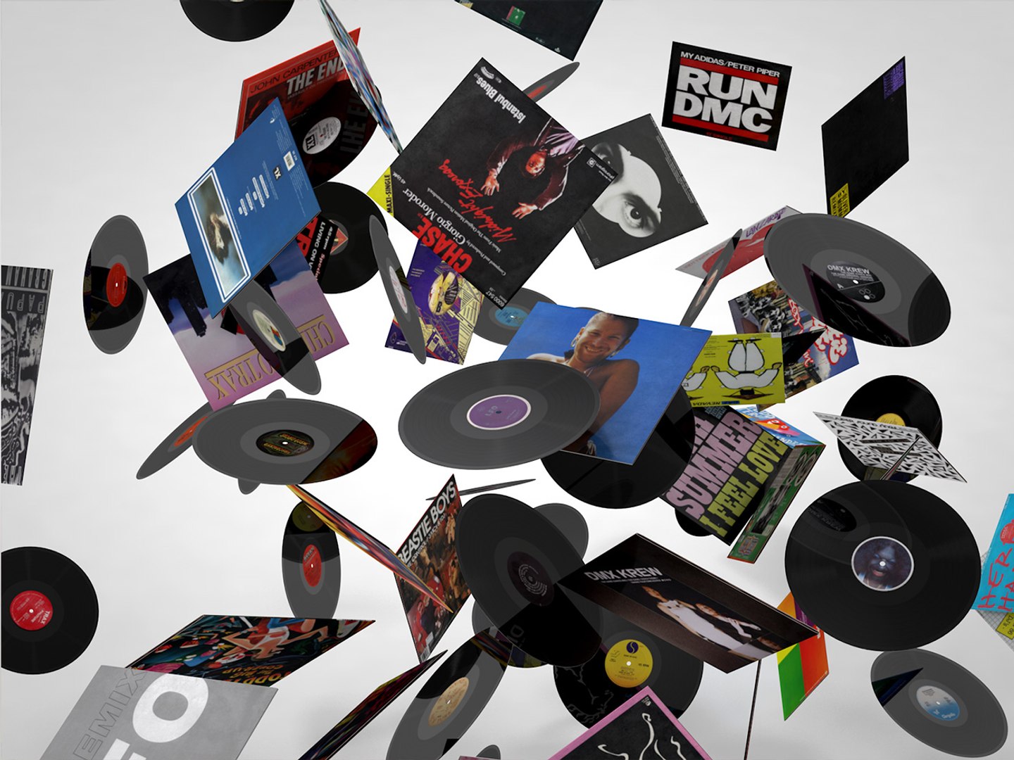 3d Box Vinyl Record 50