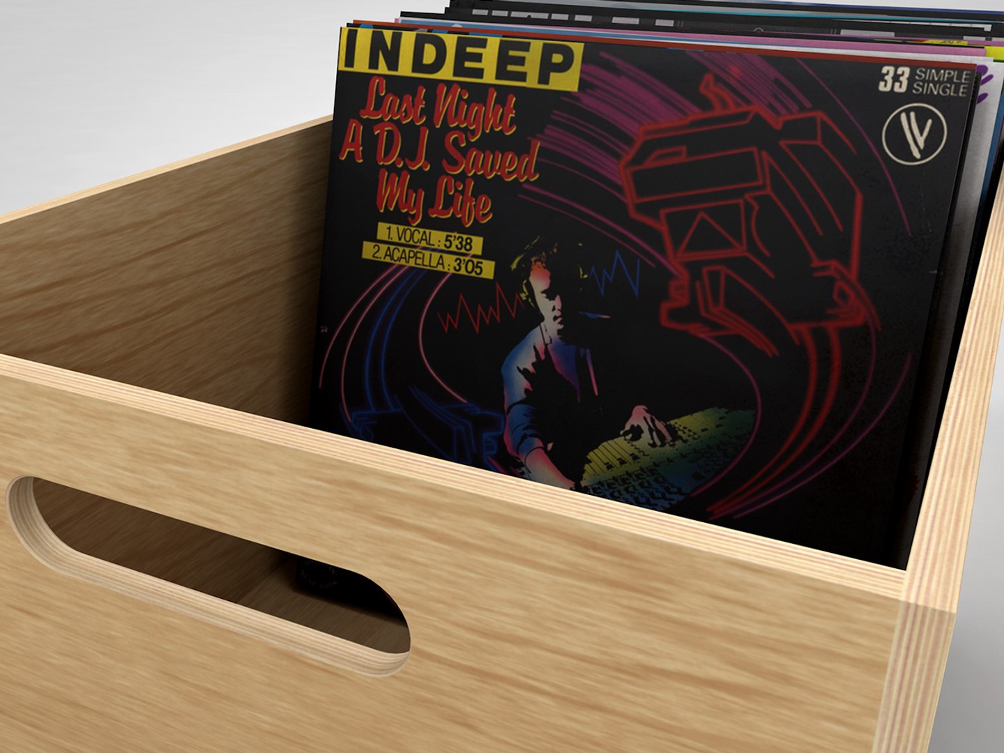 3d Box Vinyl Record 50
