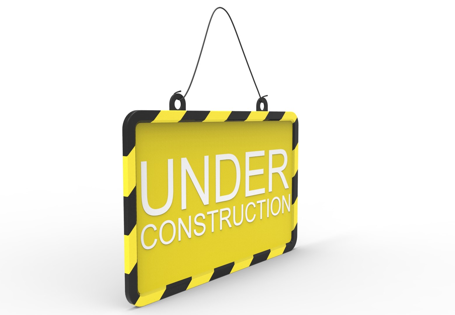 3d protection sign model