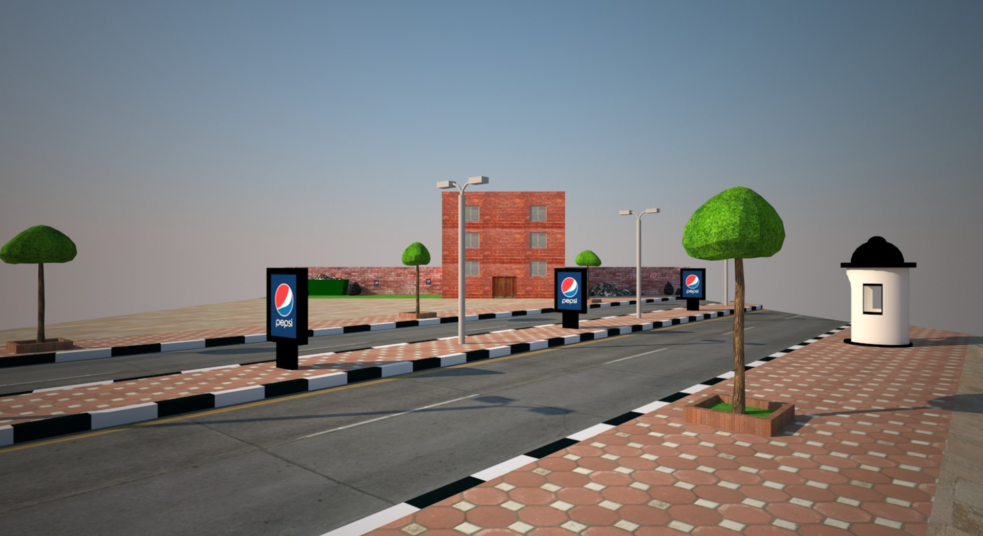 street building : polys 3ds
