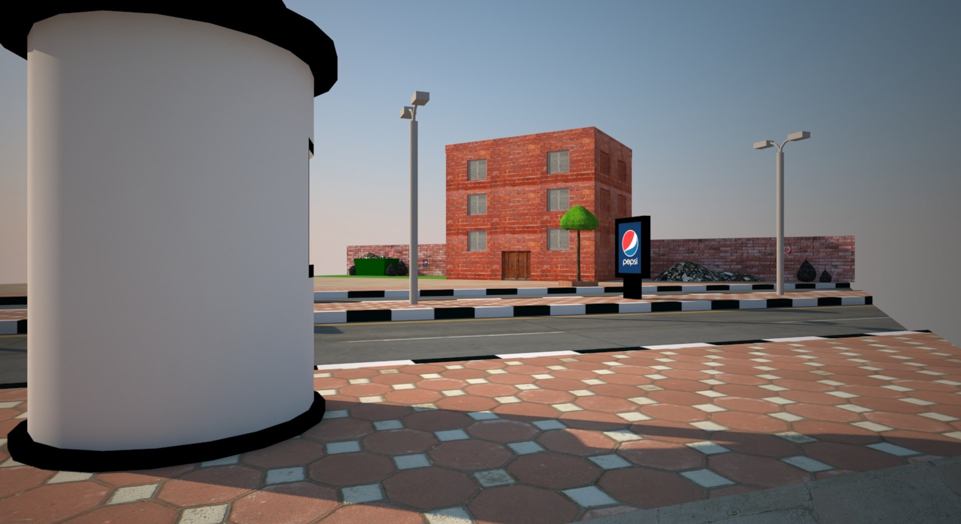 street building : polys 3ds