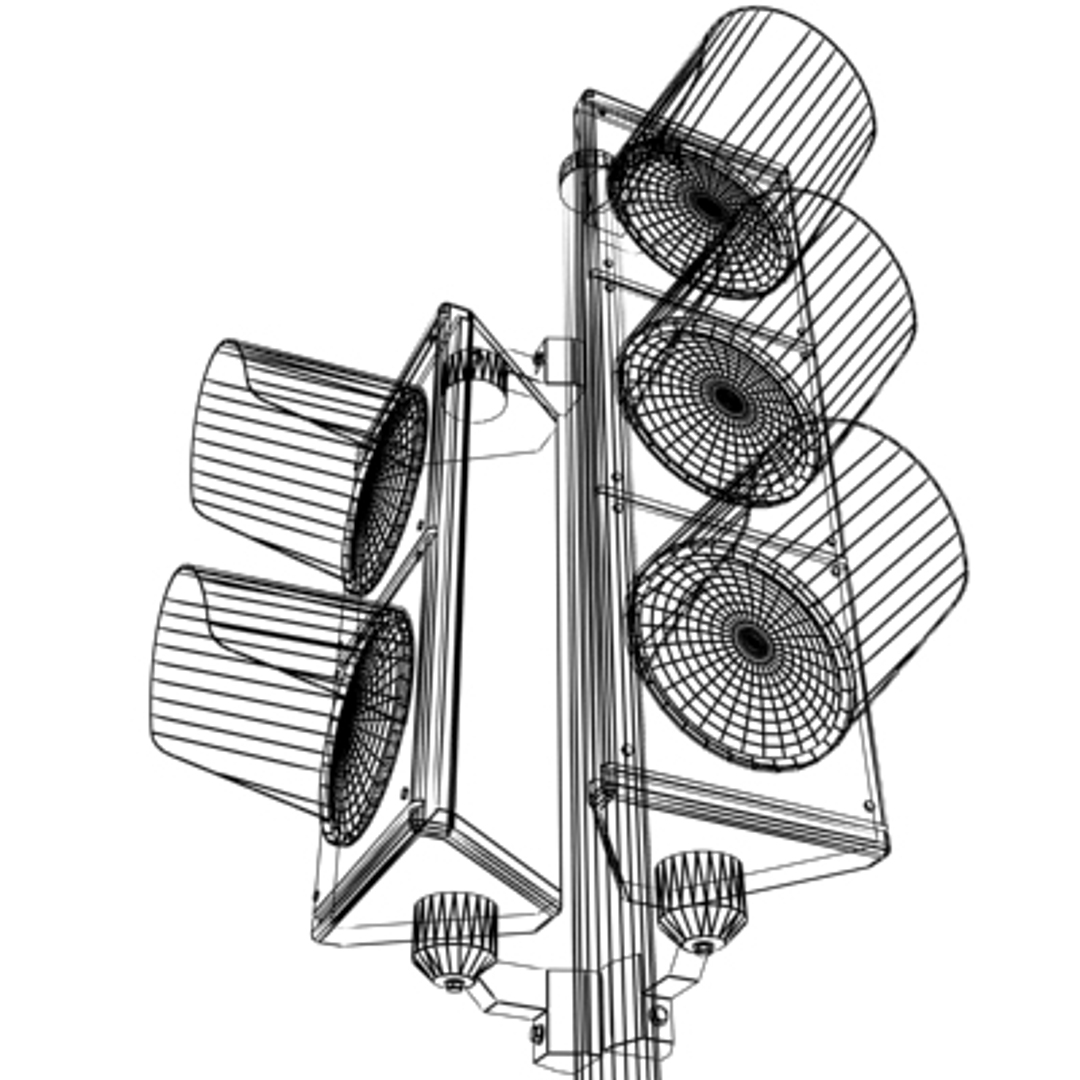 3d model traffic light