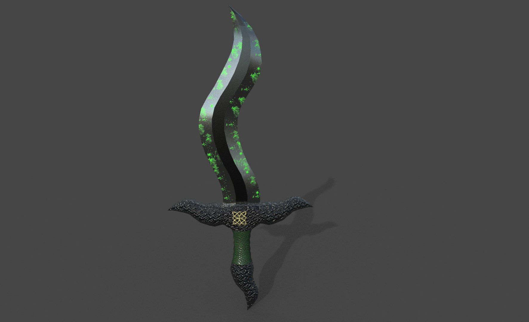 Dagger poisoned 3D - TurboSquid 1580317
