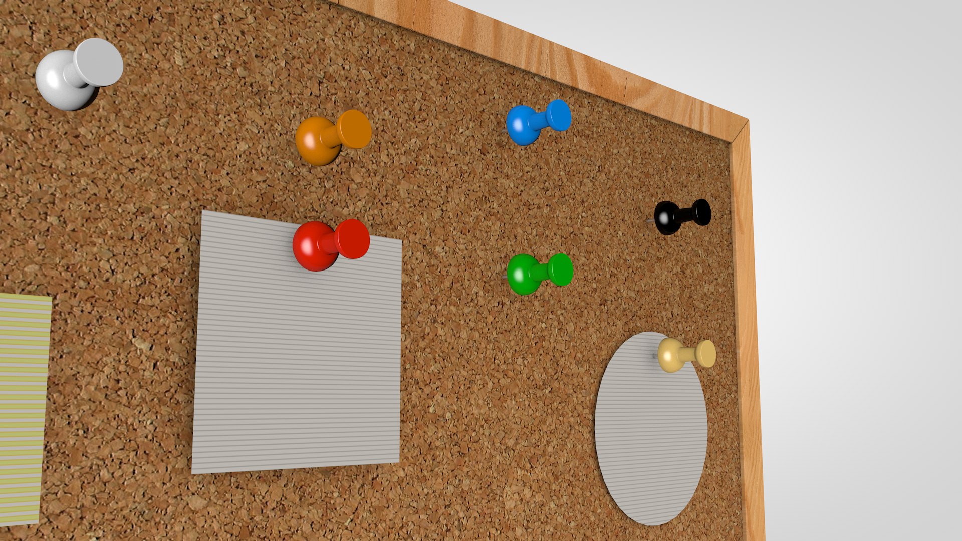 3d Model Pinboard Pin
