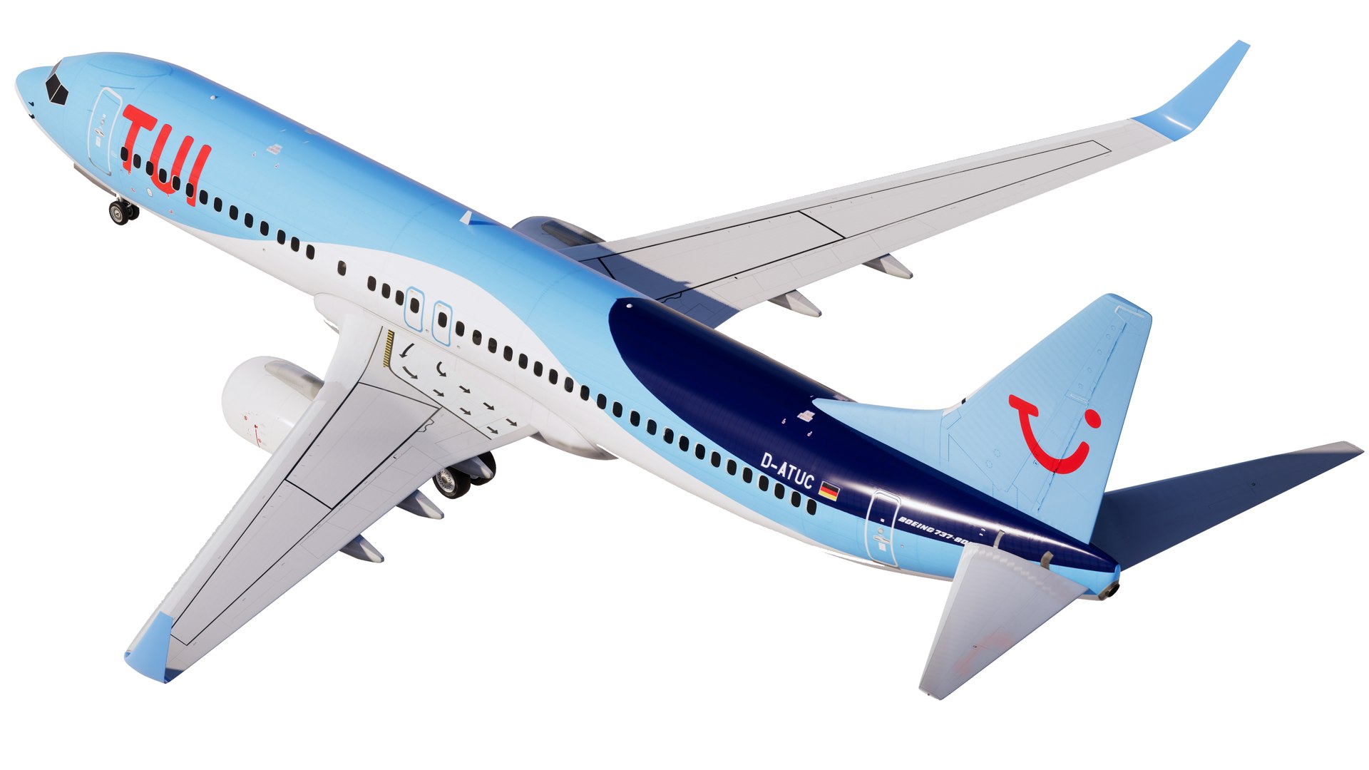 Tui Fly Boeing 737-800 3D model - TurboSquid 1985469