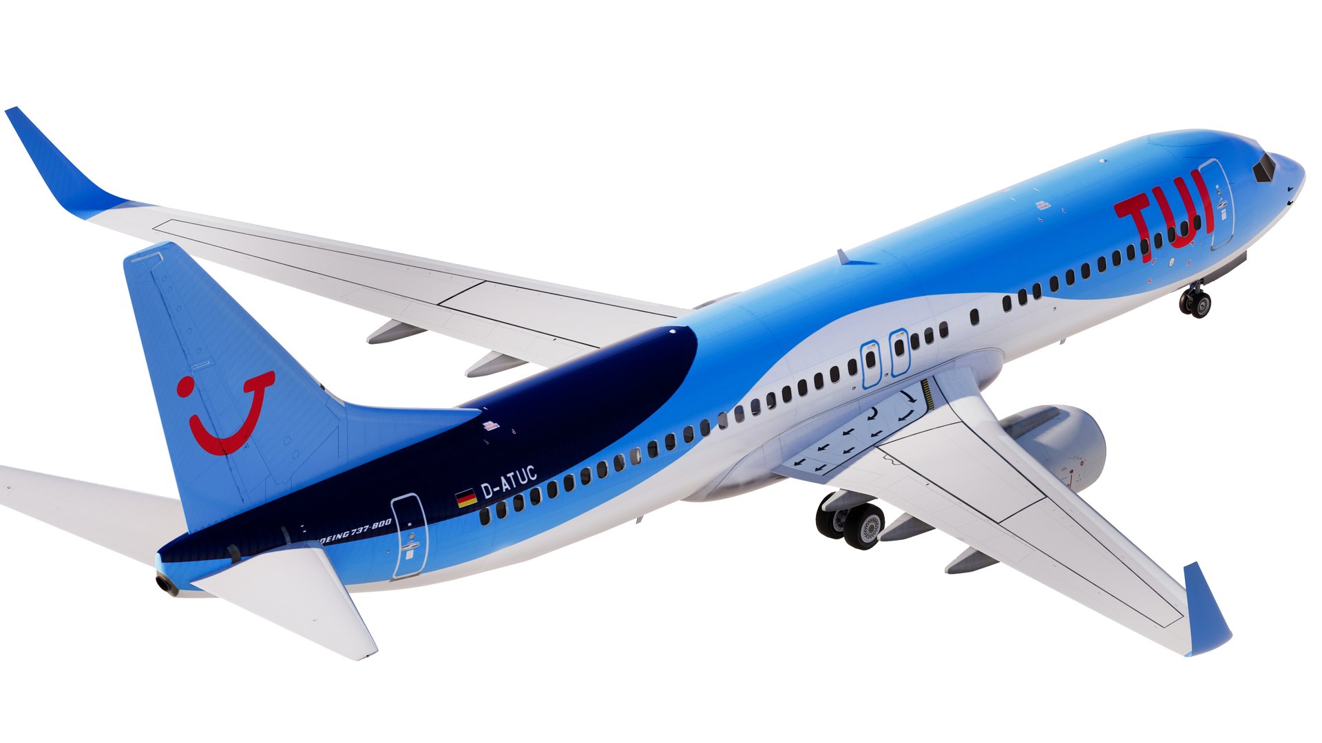 Tui Fly Boeing 737-800 3D model - TurboSquid 1985469