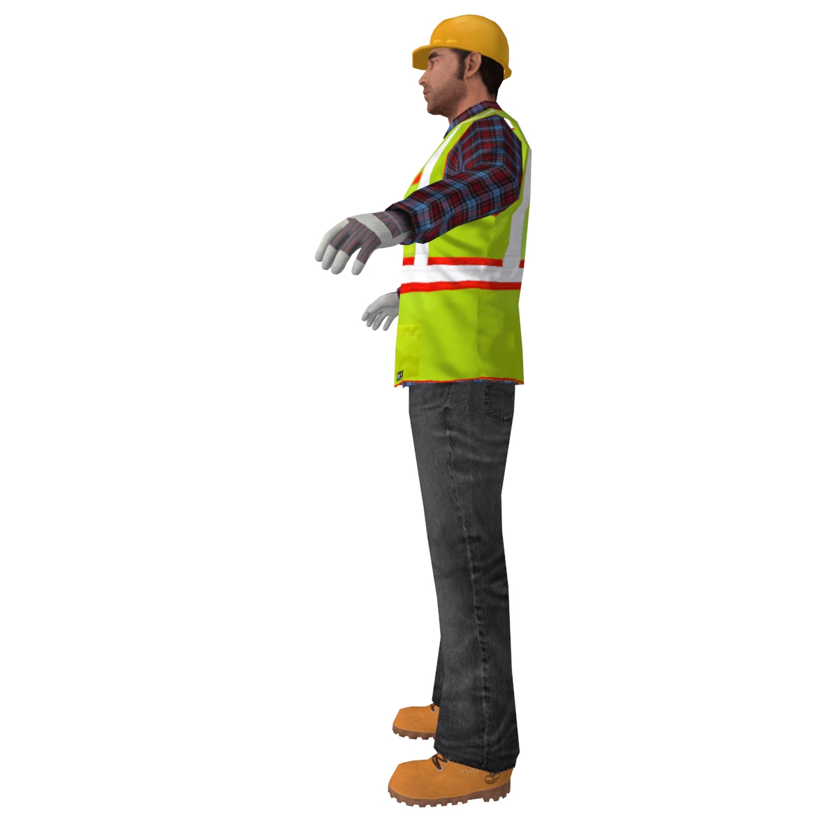 worker man 3d model