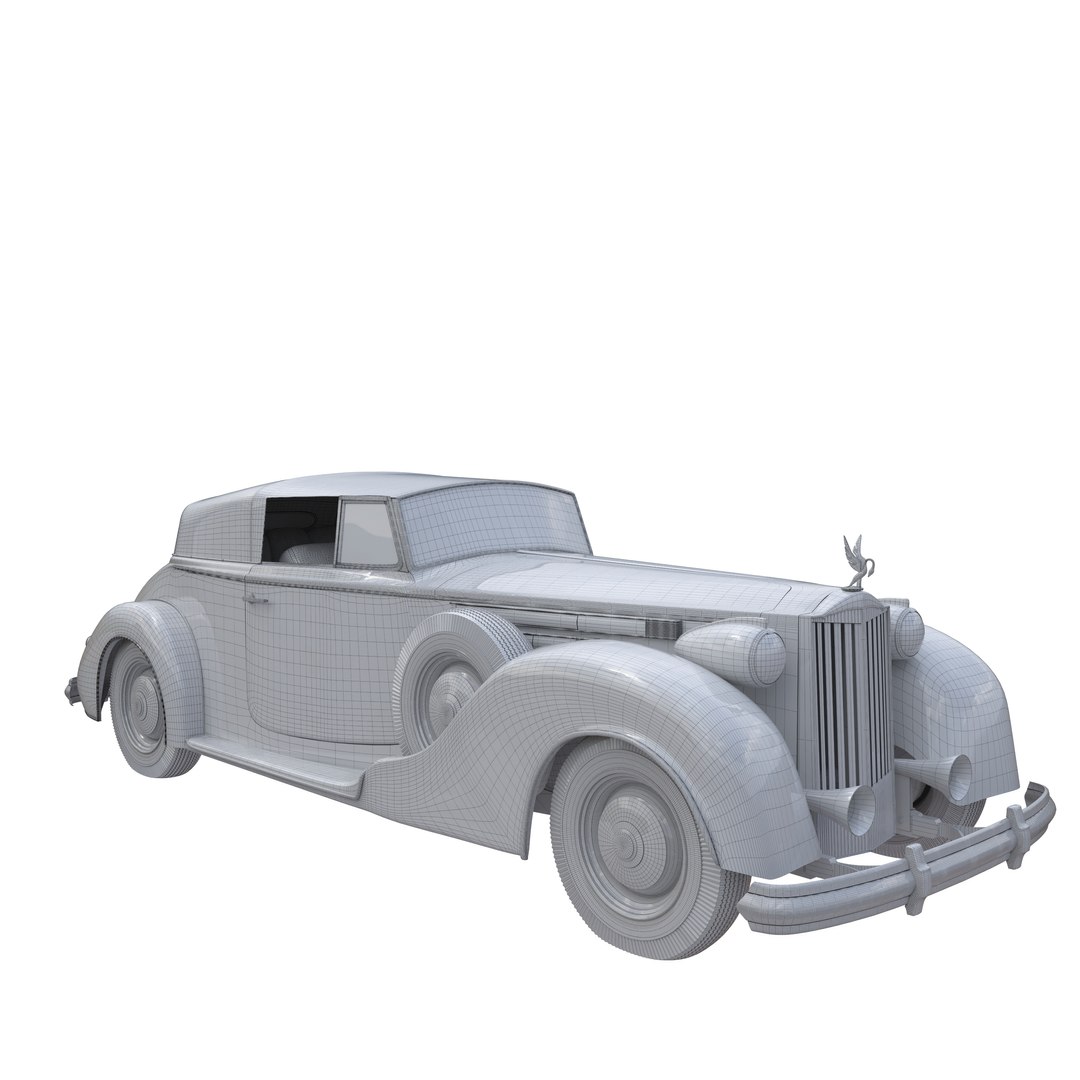 Packard Twelve Victoria 3D Model - TurboSquid 2153069