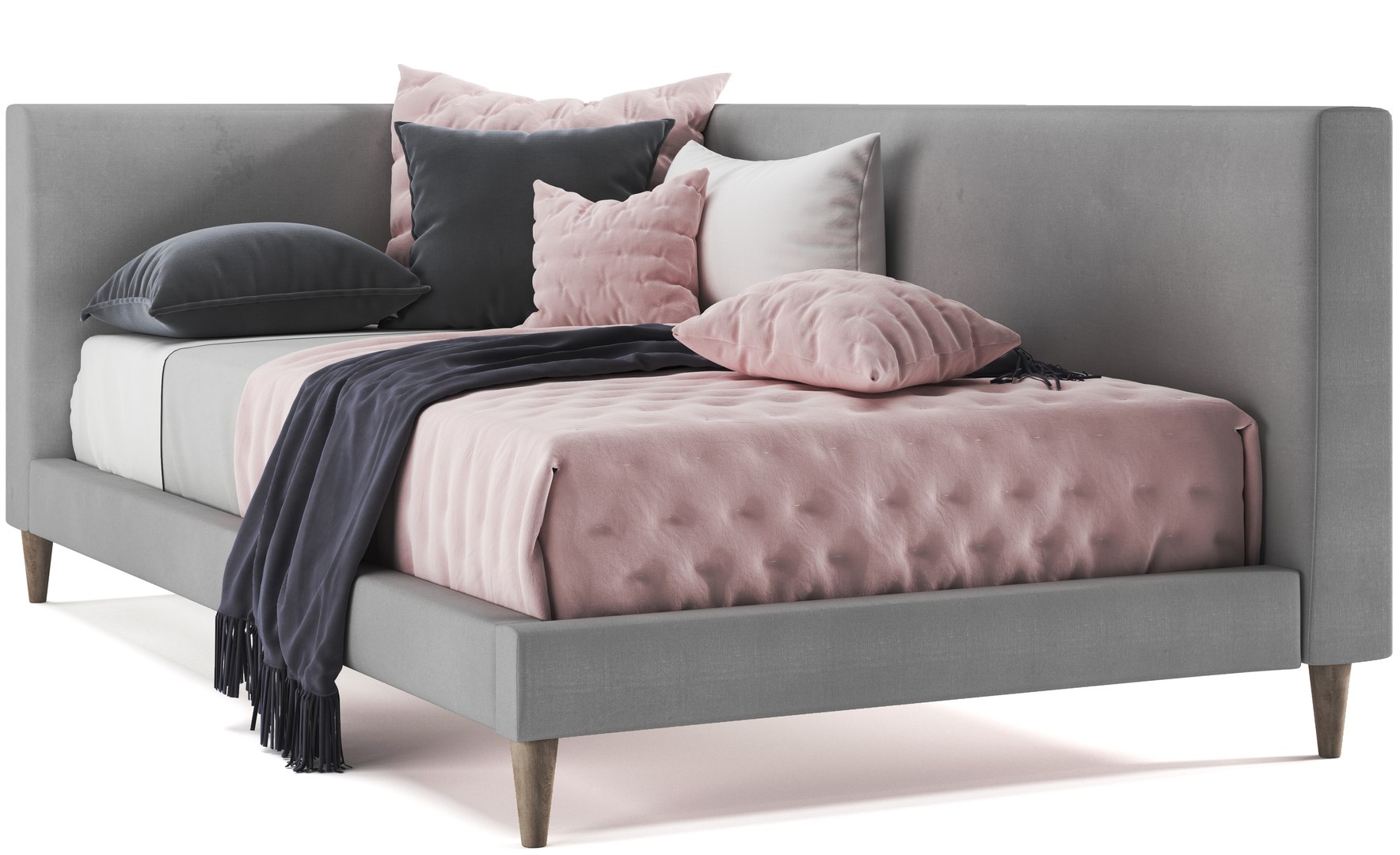 Pottery Barn Corner Timo Bed 3D Model - TurboSquid 1839476