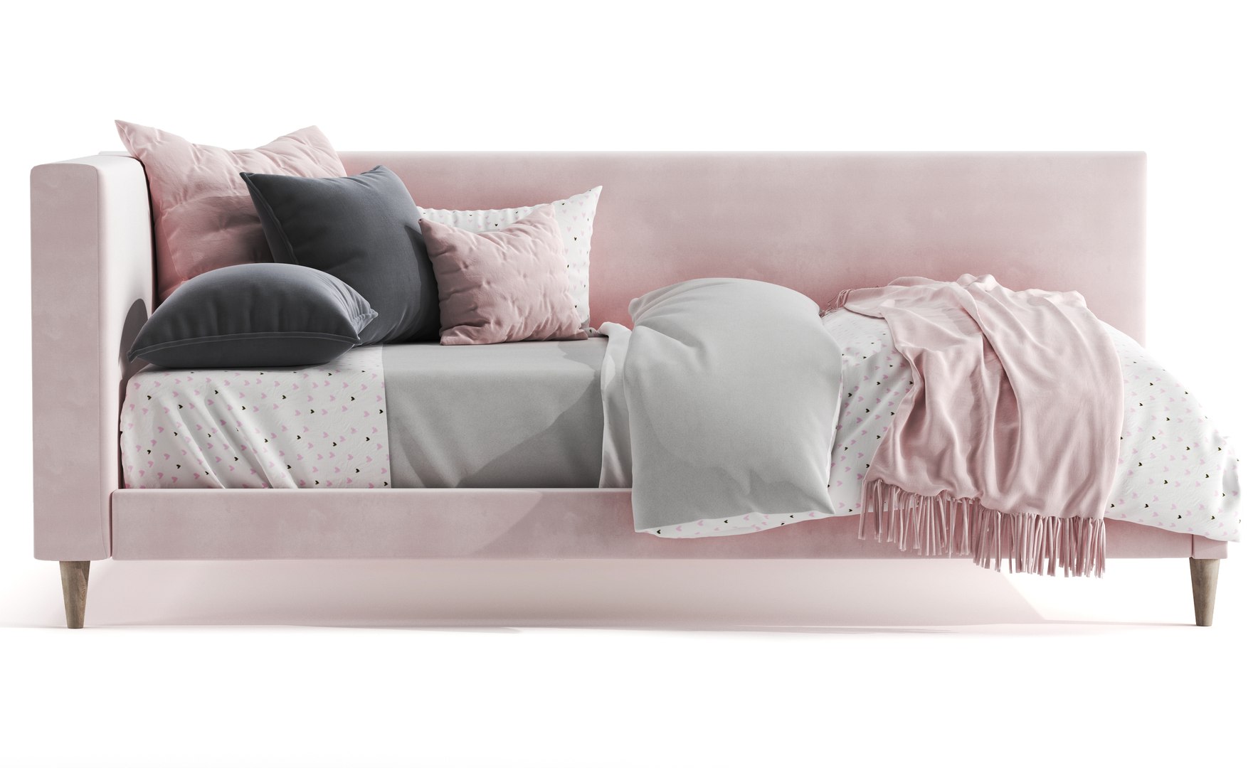 Pottery Barn Corner Timo Bed 3D Model - TurboSquid 1839476