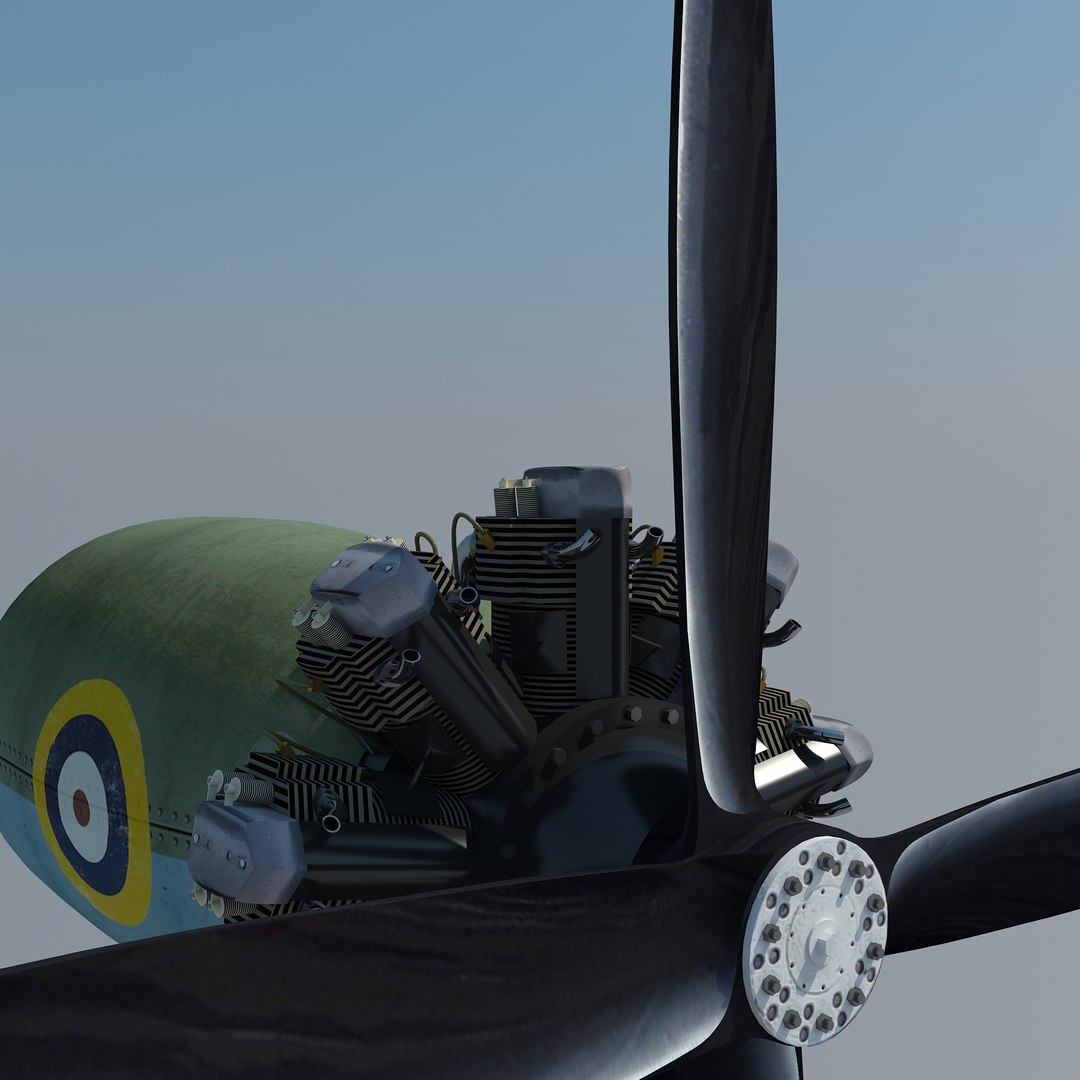 3D Motor Bristol Pegasus Radial Engine - TurboSquid 1449037