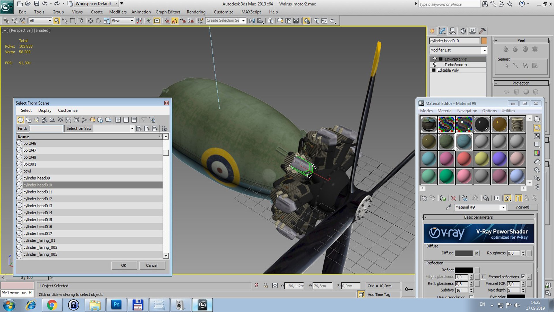 3D Motor Bristol Pegasus Radial Engine - TurboSquid 1449037