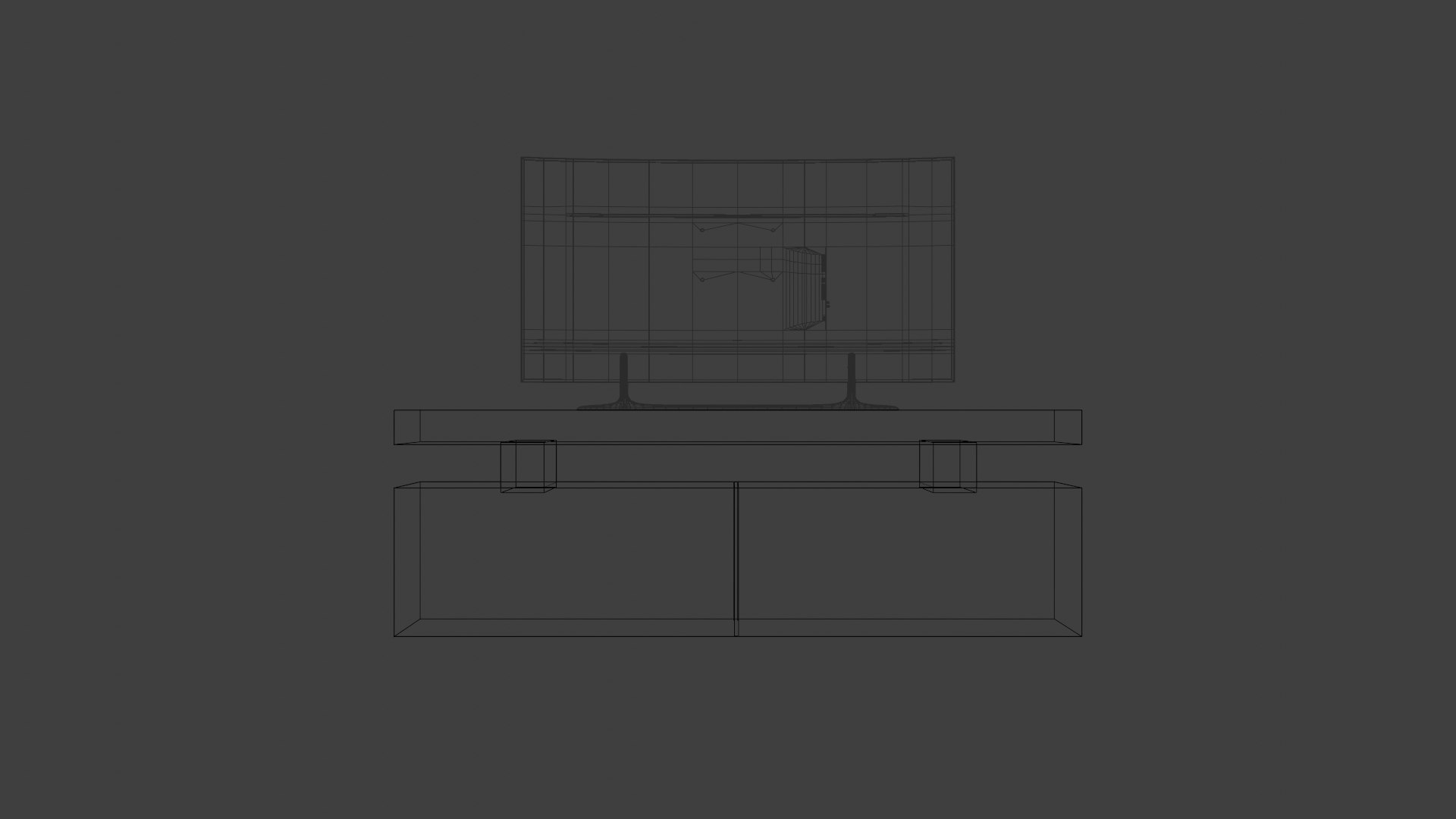3D Tv Stand Model - TurboSquid 1677487