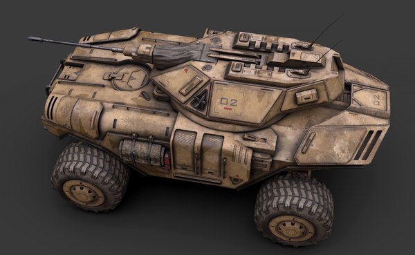 Sci fi apc 3D - TurboSquid 1389845