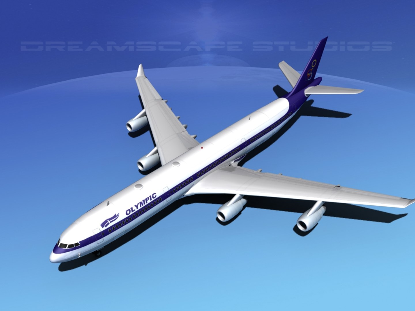3d Model Of Airline A340-600 Airbus A340