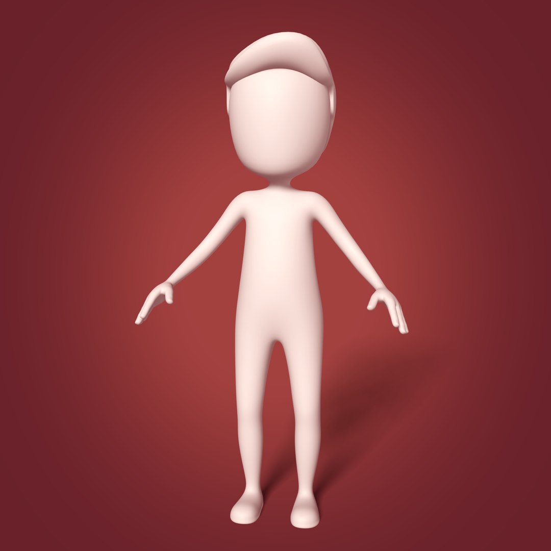 Cartoon toon man 3D model - TurboSquid 1688112