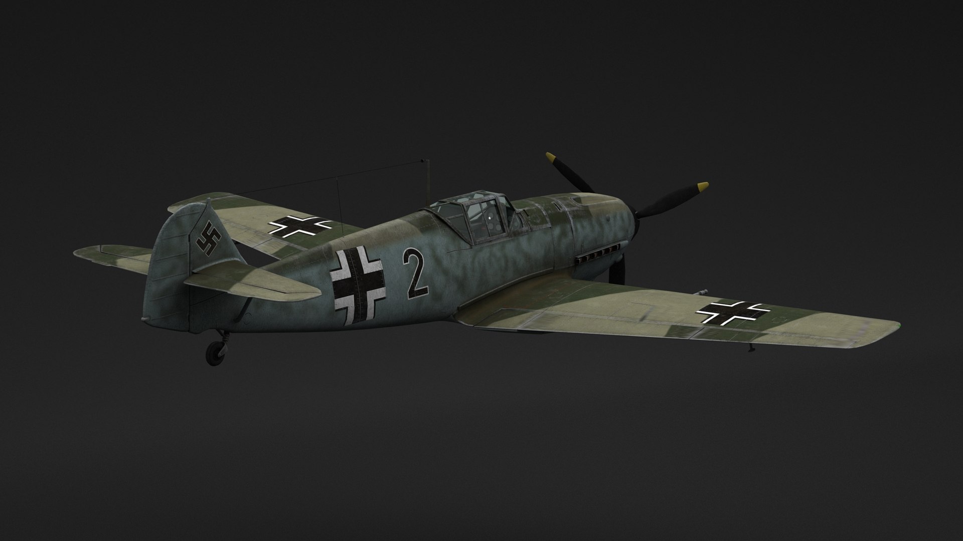 Messerschmitt BF109 3D Model - TurboSquid 2011556