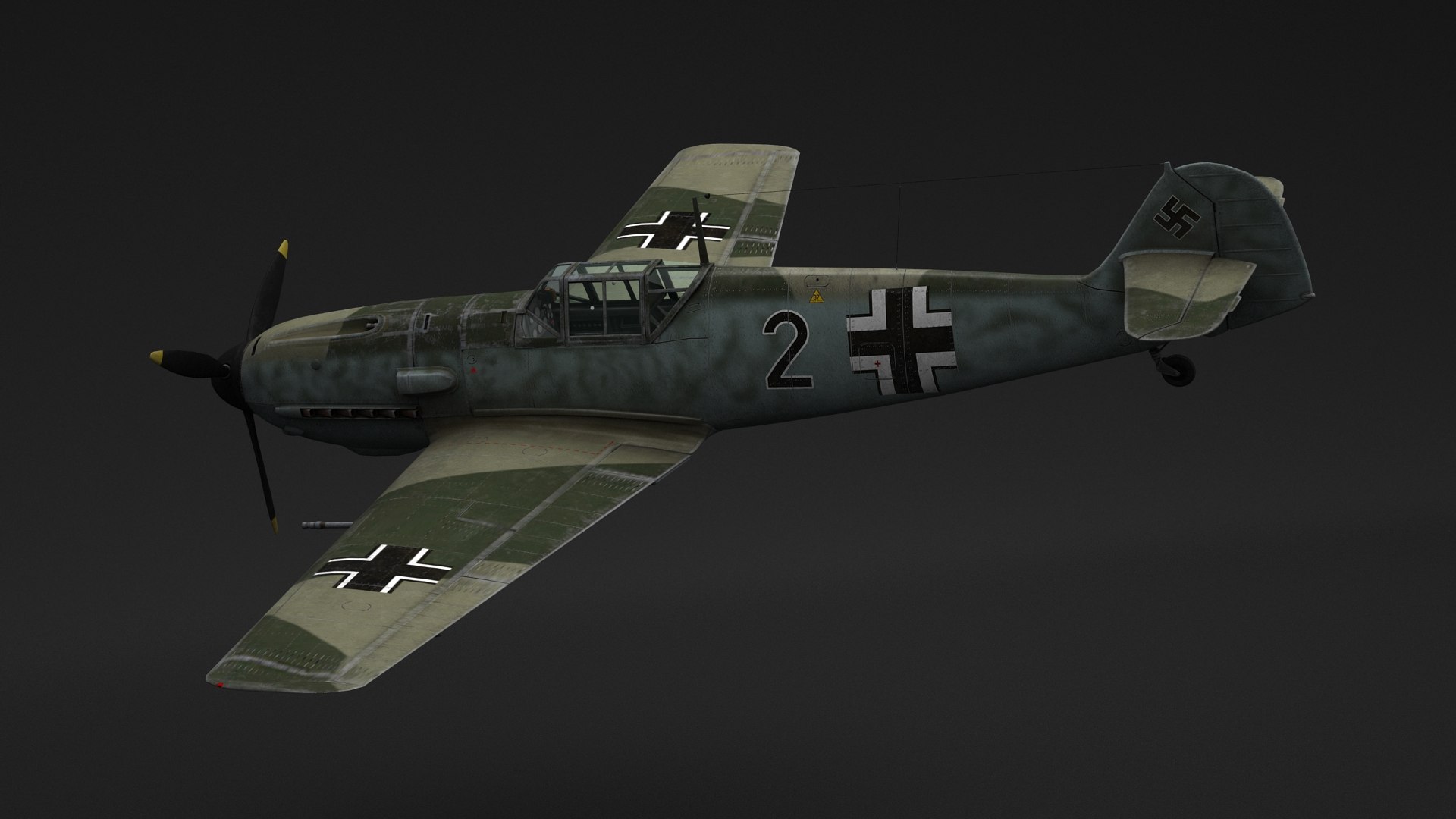 Messerschmitt BF109 3D Model - TurboSquid 2011556