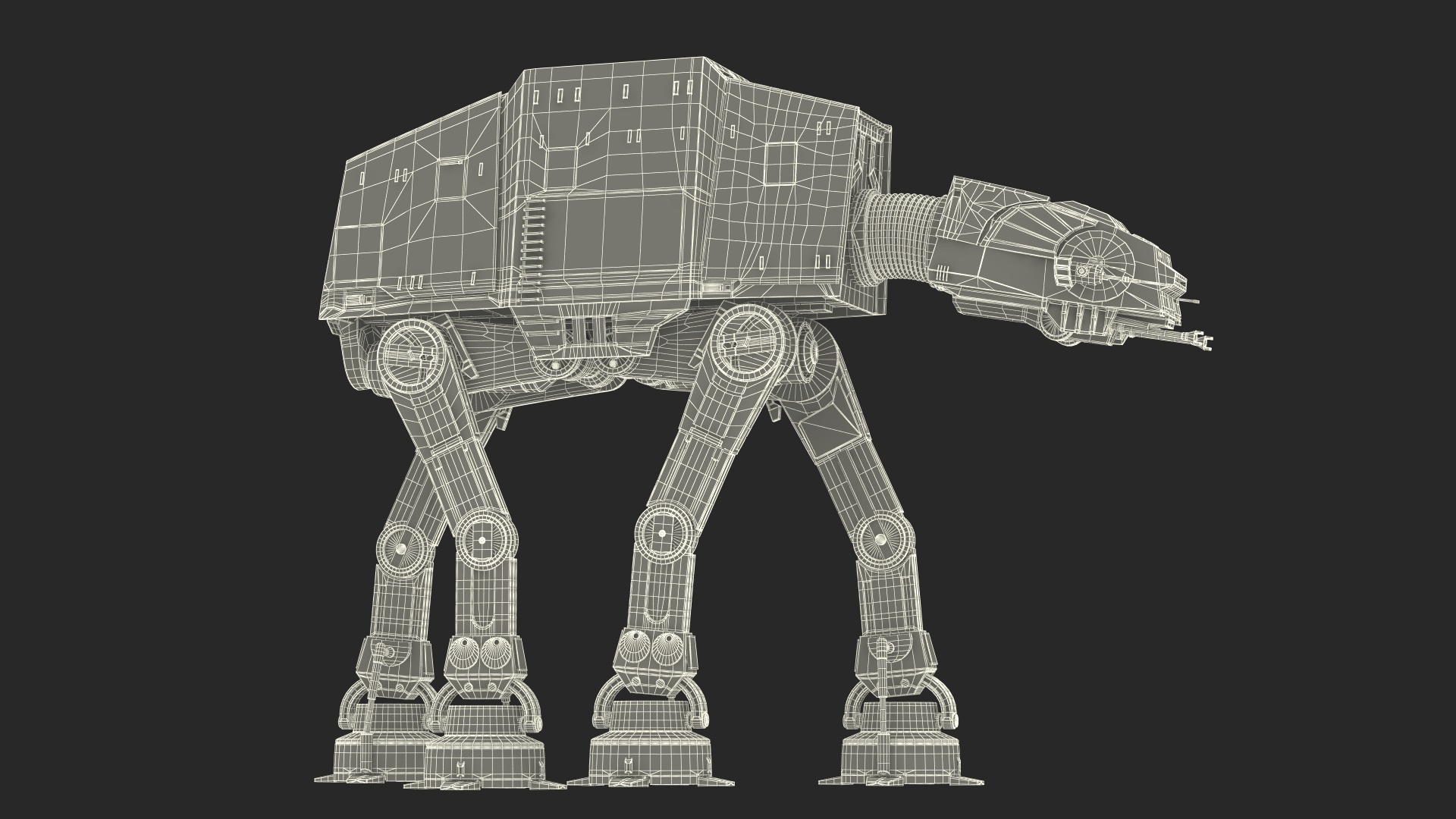 Walk AT-AT Star Wars 3D Model - TurboSquid 2108562