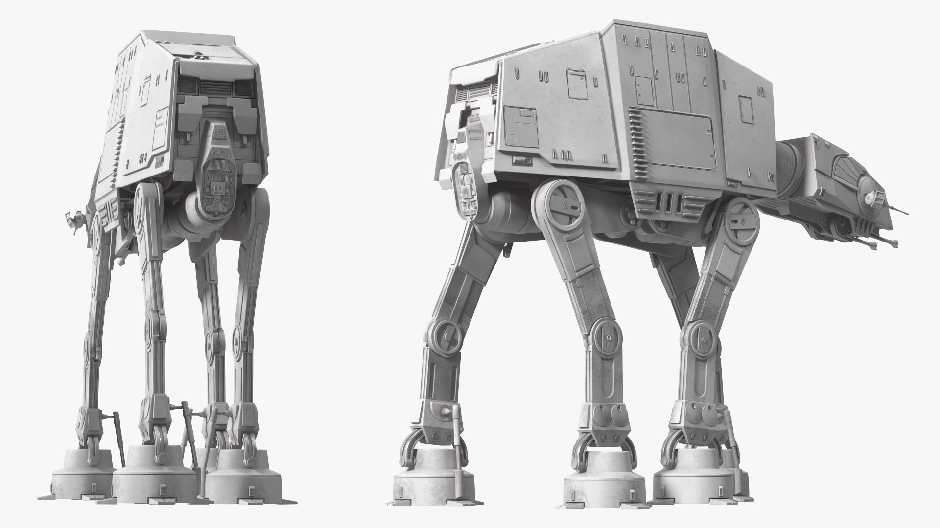 Walk AT-AT Star Wars 3D Model - TurboSquid 2108562