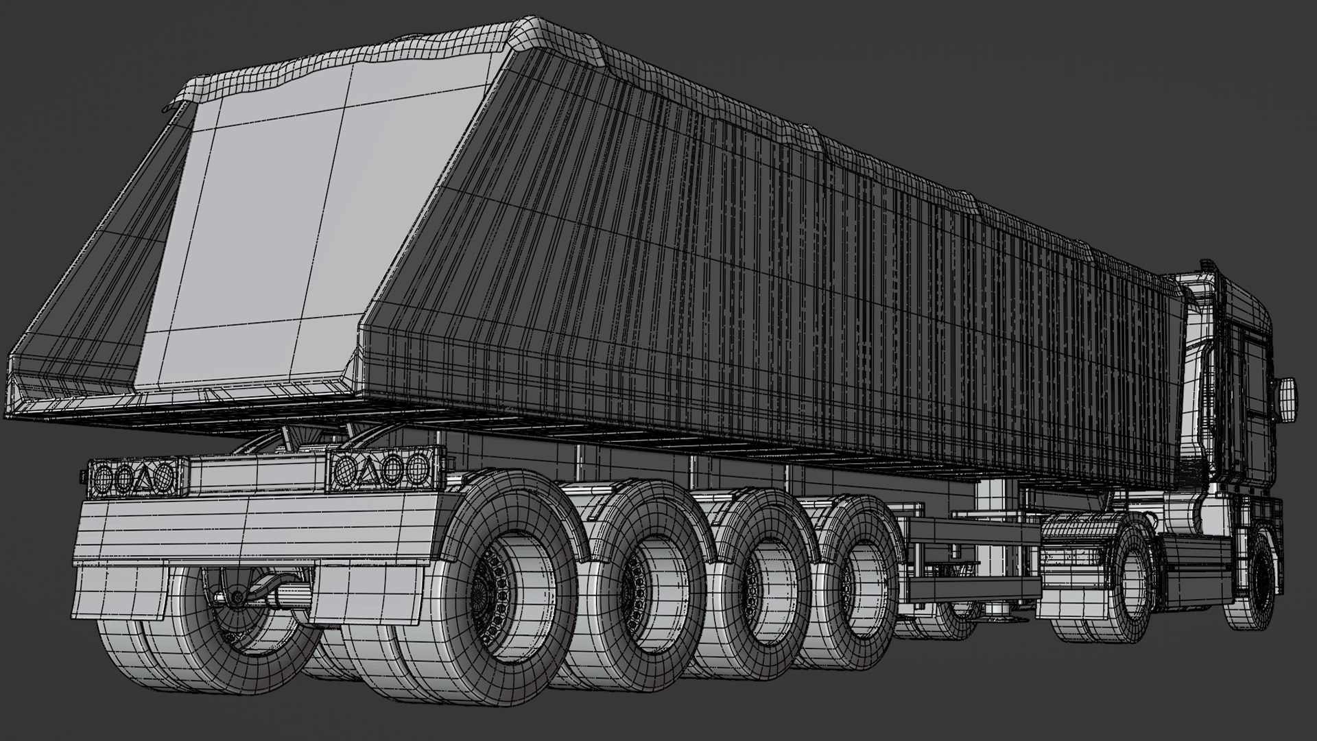 3D Model TRUCK Renault MAGNUM 520 Grain-trailerFOR SUBDIV - TurboSquid ...