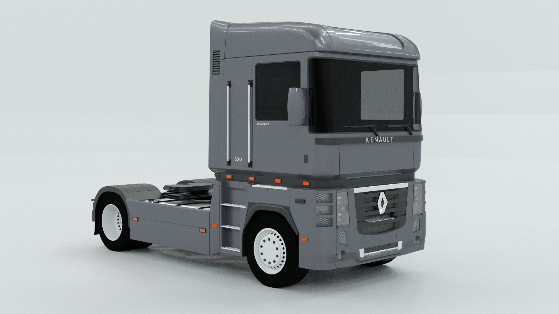 3D model TRUCK Renault MAGNUM 520 Grain-trailerFOR SUBDIV - TurboSquid ...