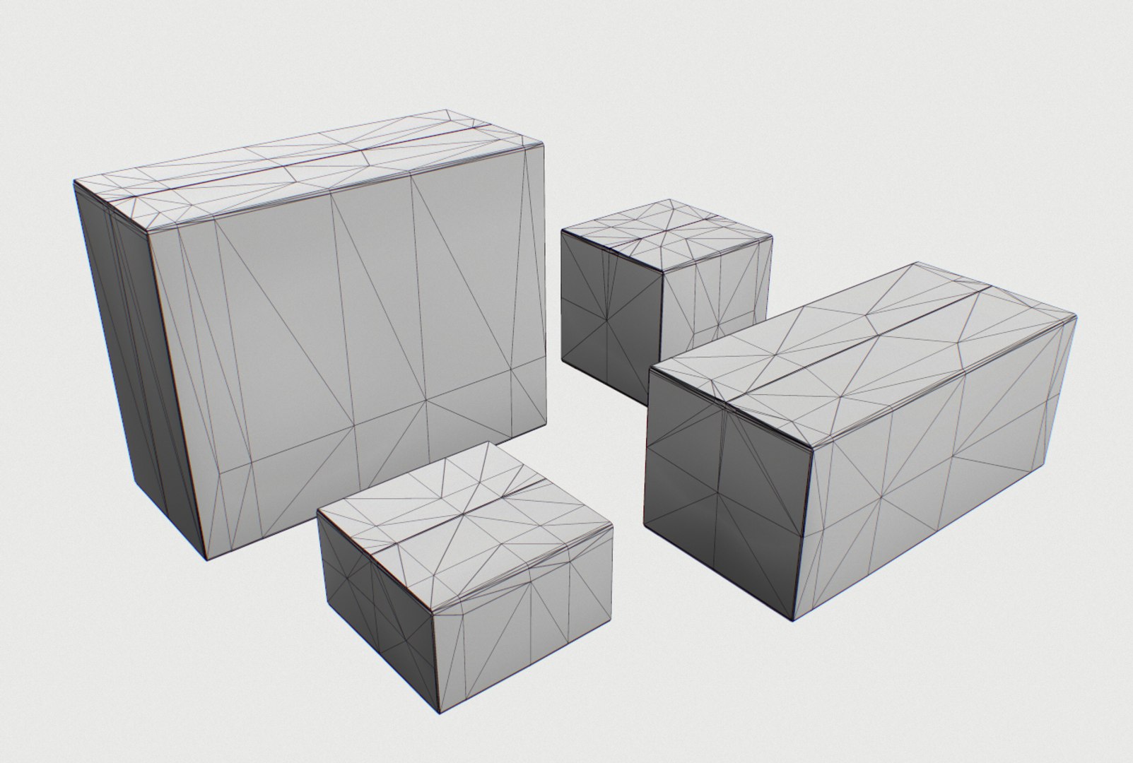 3D Cardboard Boxes 1 - TurboSquid 1579433