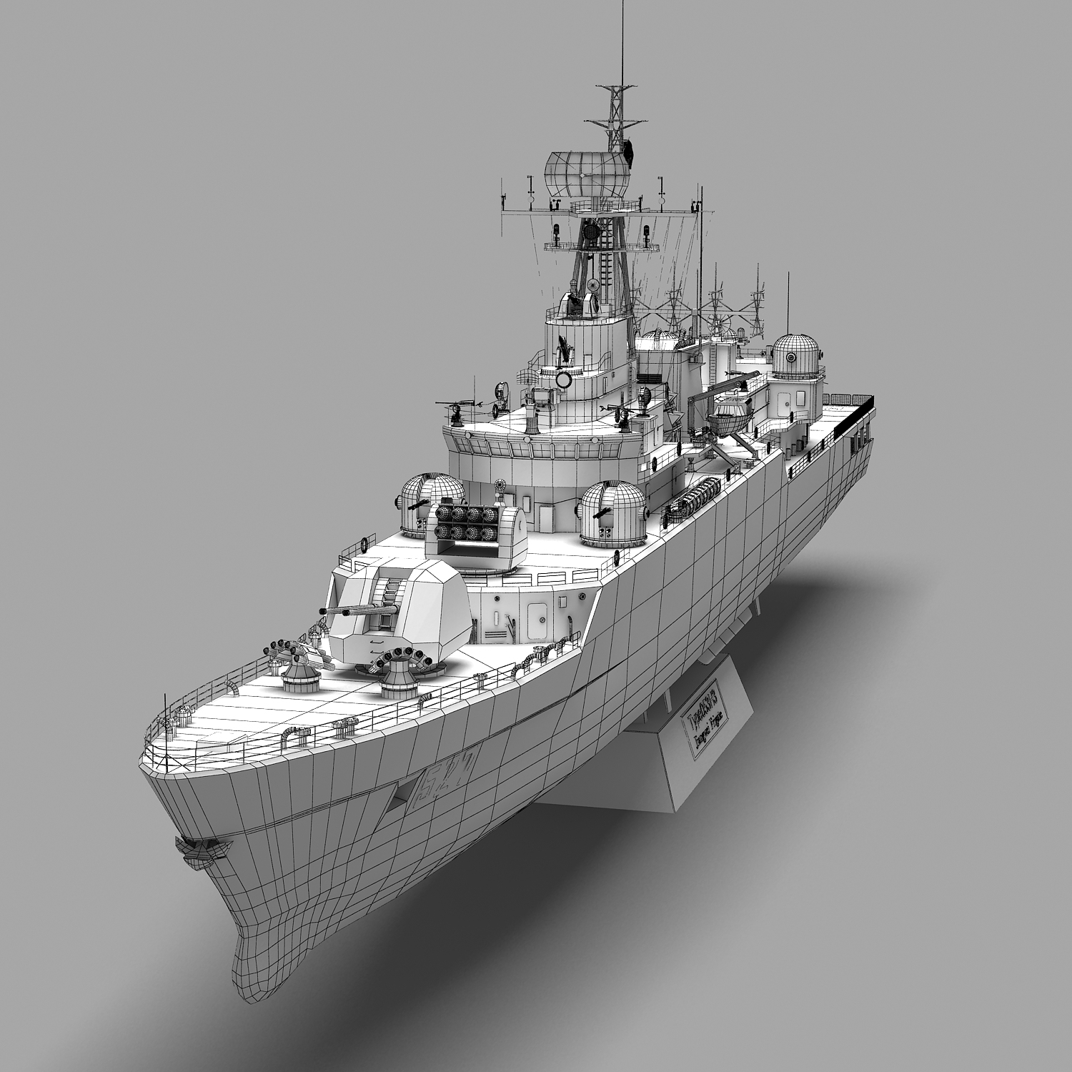 Type 053h3 jiangwei frigate 3D model | 1143666 | TurboSquid