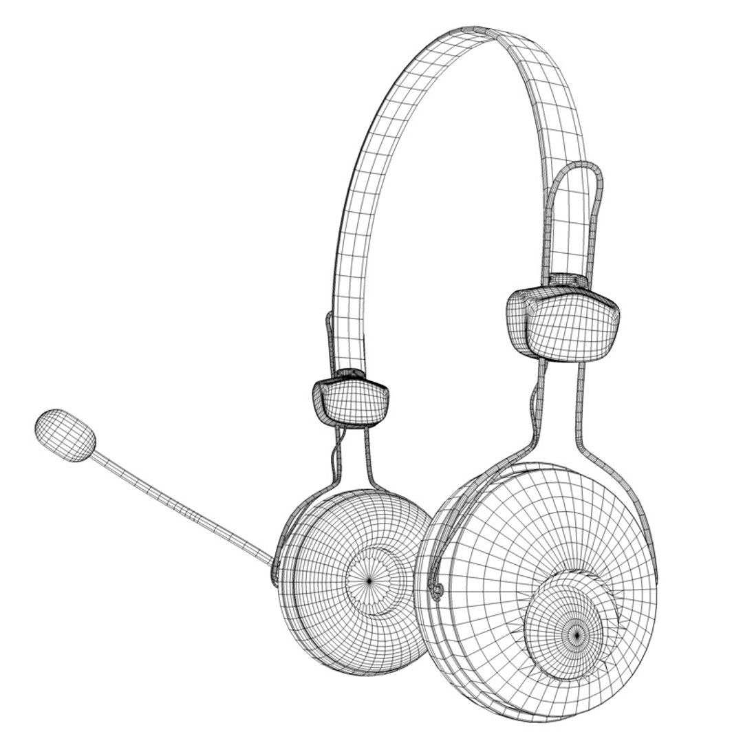 Headset 3d Dxf